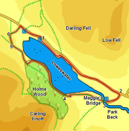 Map: The Circuit of Loweswater